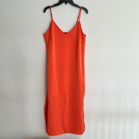 Dresses | Orange Slip Dress | Poshmark